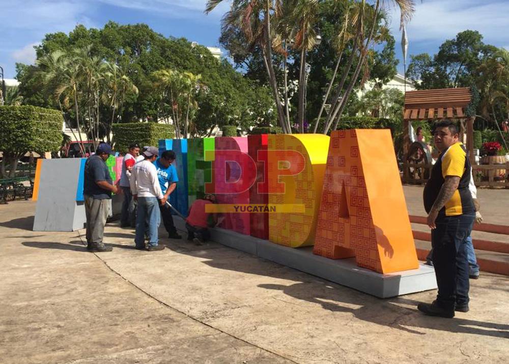 Tómate la selfie con las originales y renovadas letras gigantes de Mérida