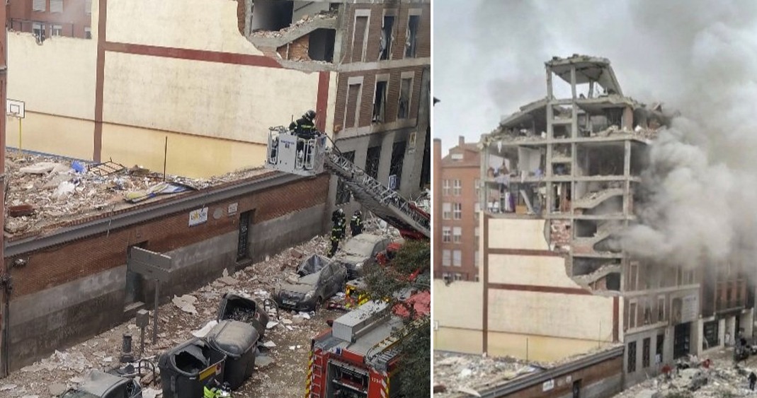 Caos en Madrid por impactante explosión de un edificio (videos) - De ...